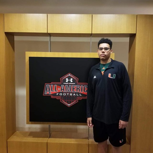 2022 OT Rice grows up on Canes football, has UM among early favorites ...